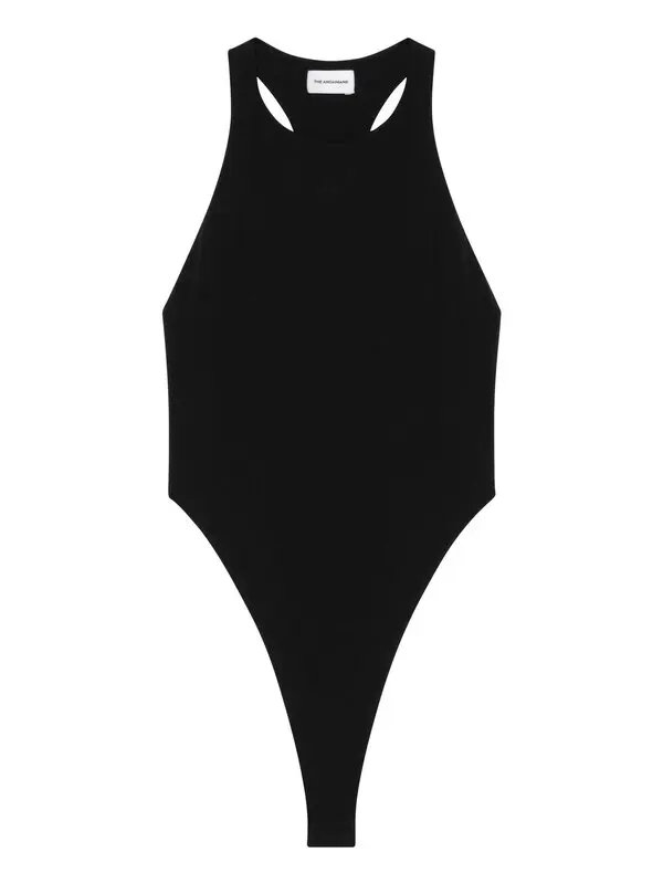 Andamane Stretch Jersey Halterneck Bodysuit - Black