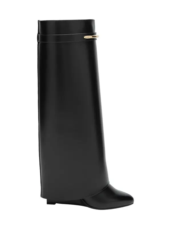 Givenchy Shark Pinch Leather Boots - Black
