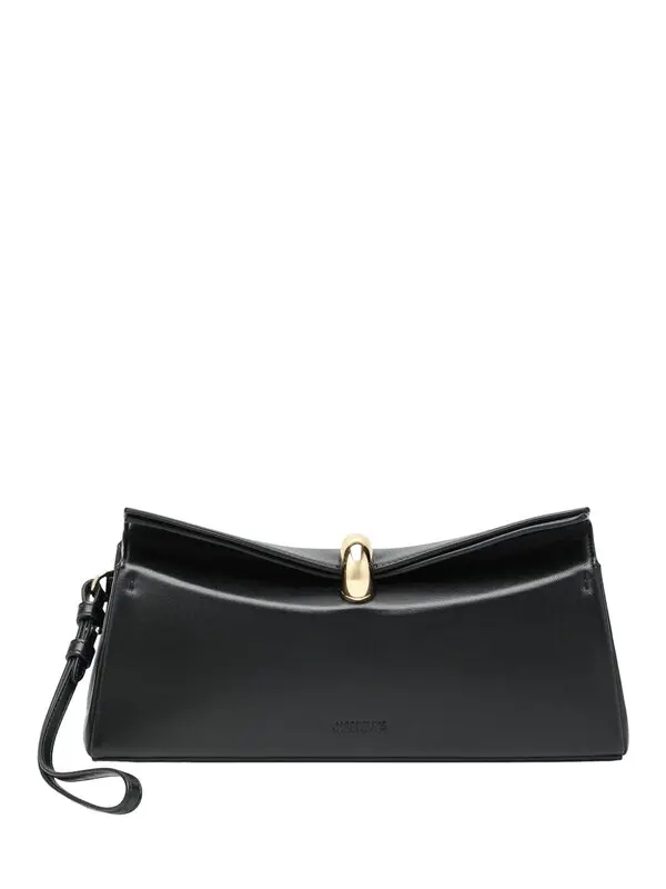 Jacquemus Leather Valerie Clutch - Black