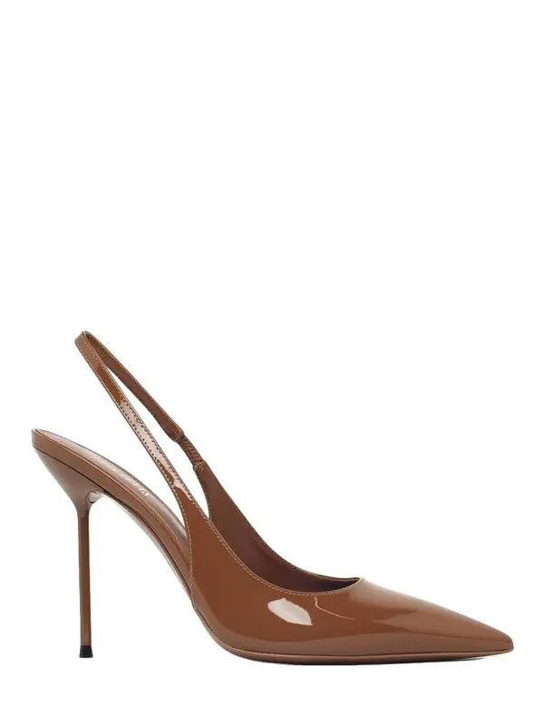 Paris Texas Leather Slingbacks - Brown