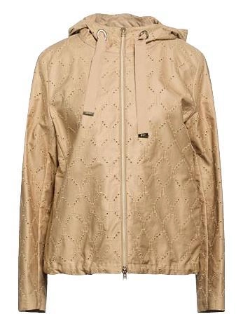 Herno Cotton Broderie Anglaise Hooded Jacket - Beige
