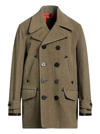 SPIEWAK Military Recycled Wool And Polyamide Pea Coat - Green