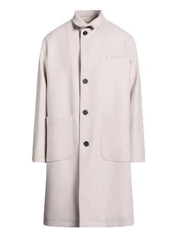 Herno Single-breasted Coat In Virgin Wool And Polyamide - Beige