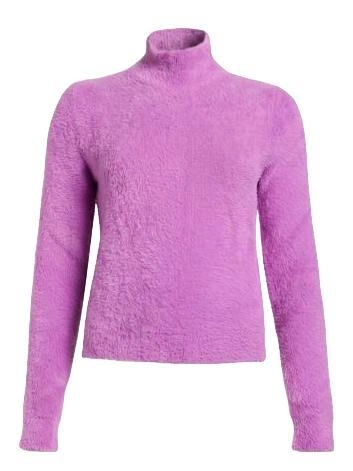 KAOS Mock Neck Sweater In Acrylic, Polyamide, Wool, Mohair Wool, And Elastane - Purple