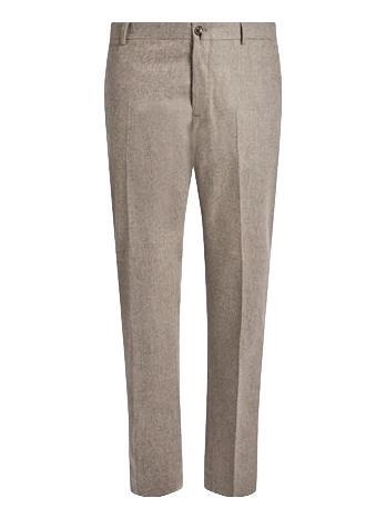 JACOB COHЁN Taupe Virgin Wool Blend Tailored Pants - Grey
