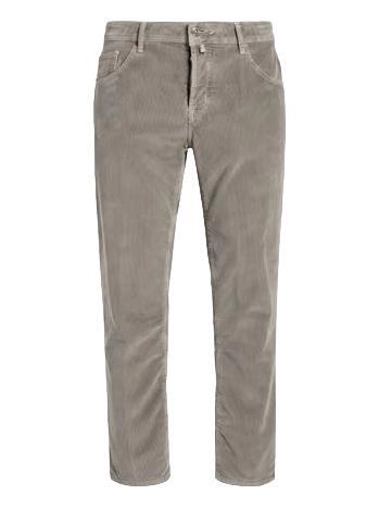JACOB COHЁN Corduroy Tapered Leg Pants - Grey