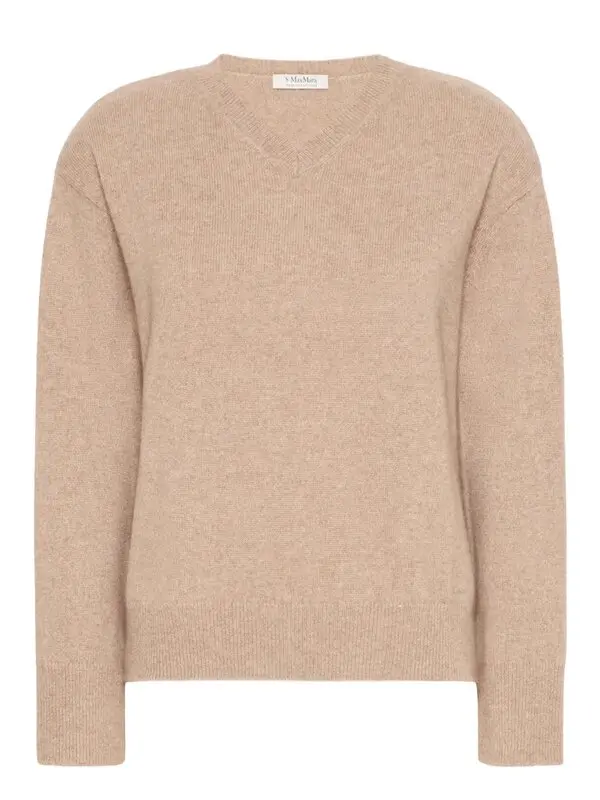 Max Mara V-neck Sweater - Clay