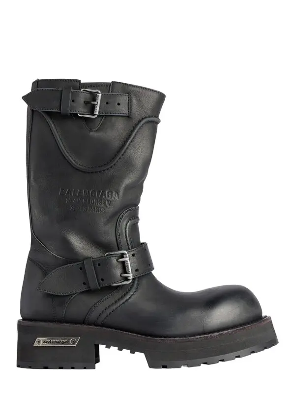 Balenciaga Calfskin Venom Boots - Black