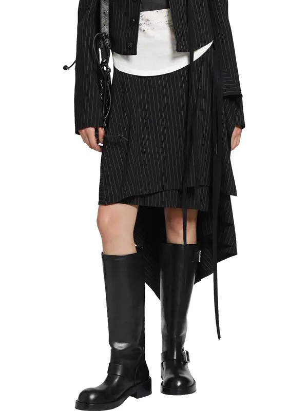 ANN DEMEULEMEESTER Birit Wrap Skirt - Black