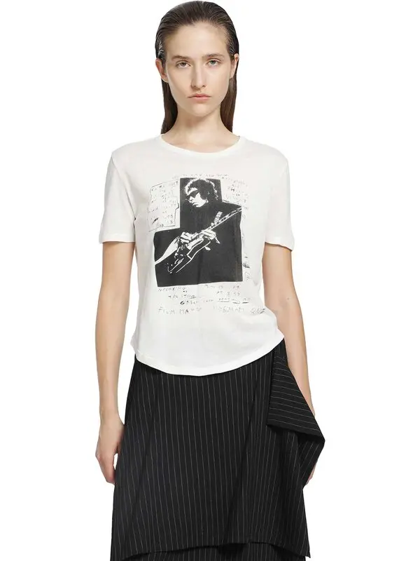 ANN DEMEULEMEESTER The Night Whispers" Graphic Print T-shirt - White