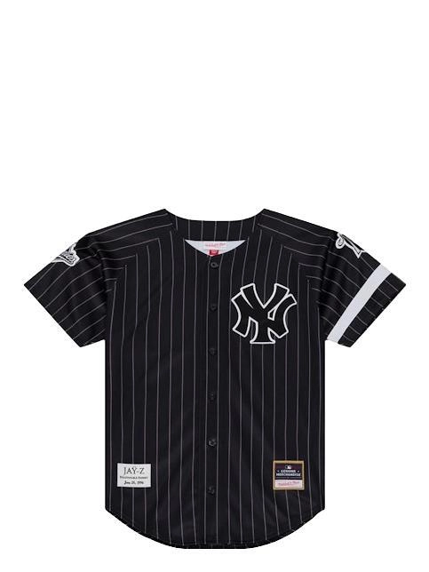 JAY-Z Reasonable Doubt X Mitchell & Ness X New York Yankees Baseball Jersey - Black