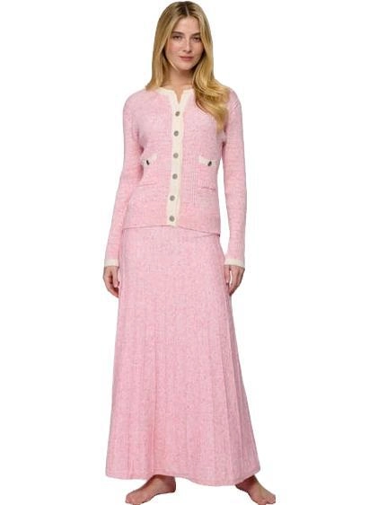 BY TESS Lila Cardigan - Pink