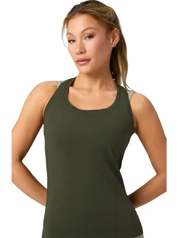 FABLETICS Feather Tech+ Racerback Tank - Dark Olive