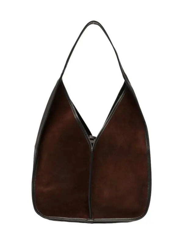 Hereu Calella Suede And Leather Hobo Bag - Multicolor