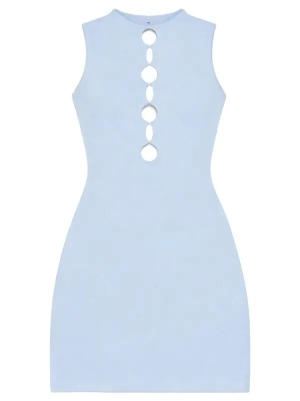 Cult Gaia Sleeveless Cut-out Mini Dress - Light Blue
