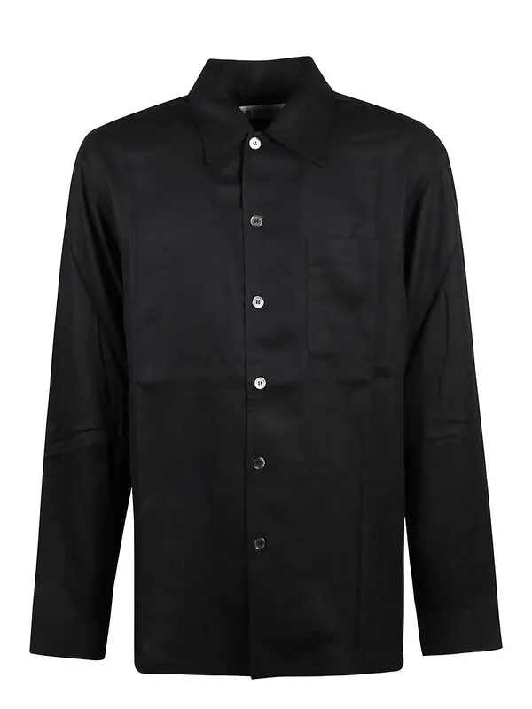 Our Legacy Chest Pocket Button-up Long Sleeve Shirt - Black