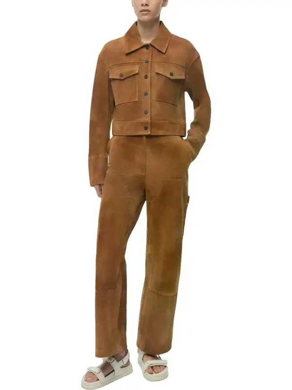Simkhai Grafton Suede Jacket - Brown