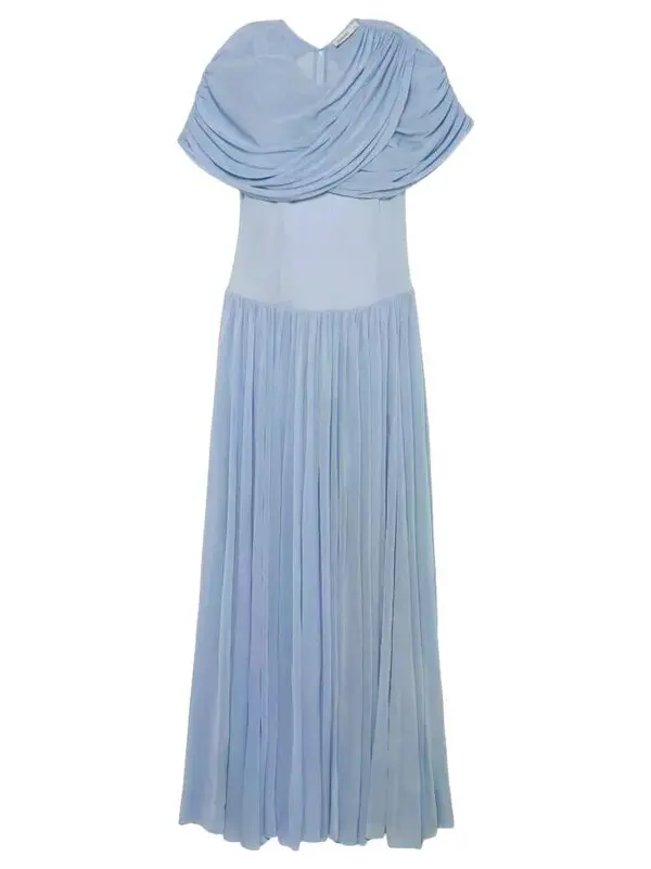 Simkhai Nancie Cape Maxi Dress - Blue