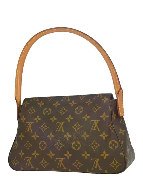 LOUIS VUITTON Monogram Canvas Mini Looping Handbag - Brown