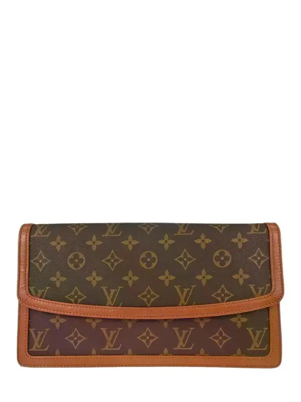 LOUIS VUITTON Pochette Dame Monogram Clutch Bag - Brown