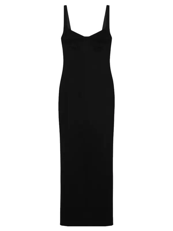 Simkhai Cabot Sculpted Maxi Dress - Black