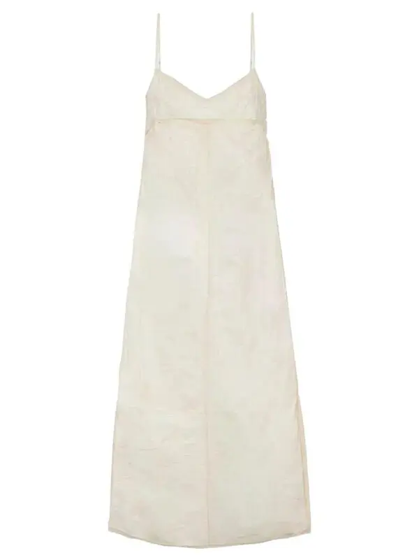 Simkhai Leah Crinkled Effect Backless Midi Dress - White