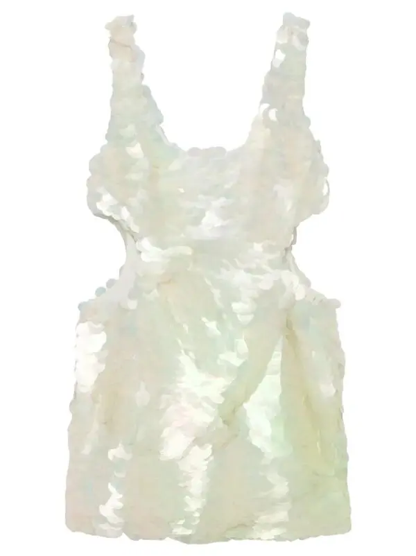 Simkhai Emilie Sequin-embellished Mini Dress - White