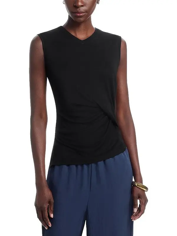 Theory Cotton Modal Tank - Black