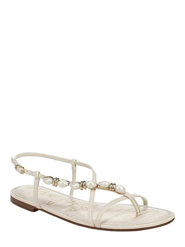 Sam Edelman Calla 2 Flat Sandals - Modern Ivory