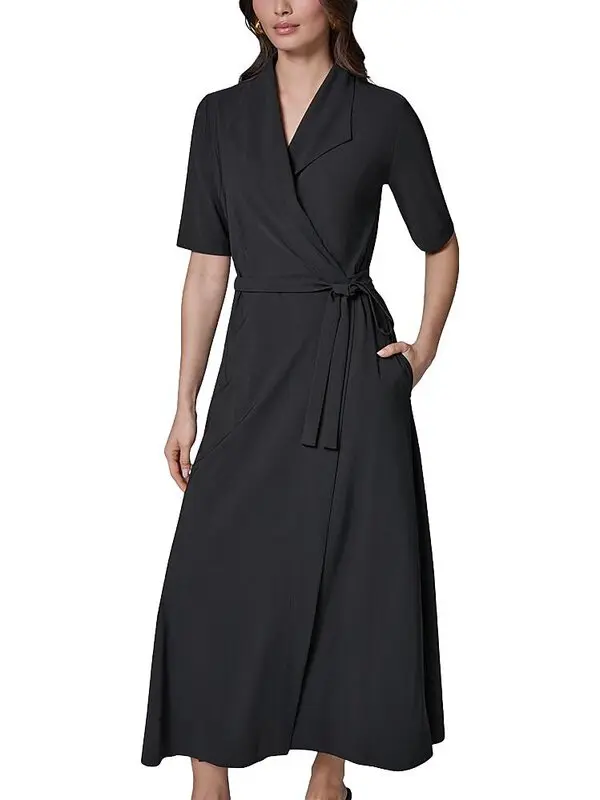 DONNA KARAN WEEKEND Wrap Dress - Black