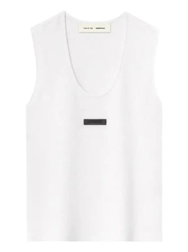 Fear Of God Soft Rib Knit Tank - Cloud White