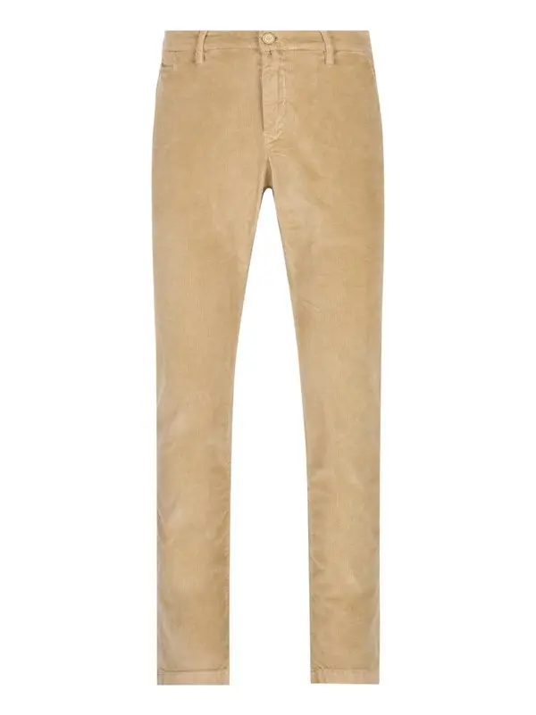 Jacob Cohen Slim Corduroy Trousers - Nude