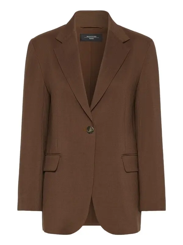 Max Mara Asta Single-breasted Blazer - Cocoa