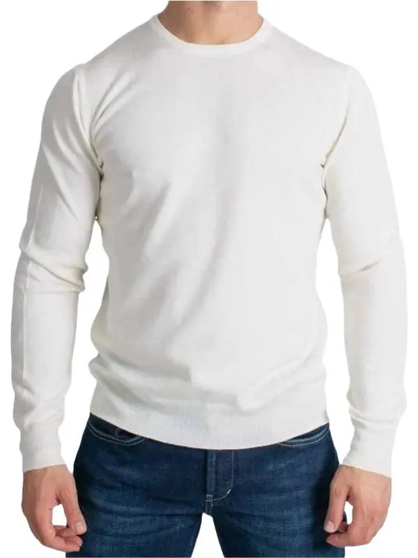 GRAN SASSO Crew Neck Sweater - White