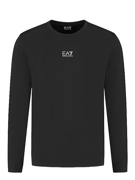 EA7 Long-sleeved Crew Neck Sweater - Black