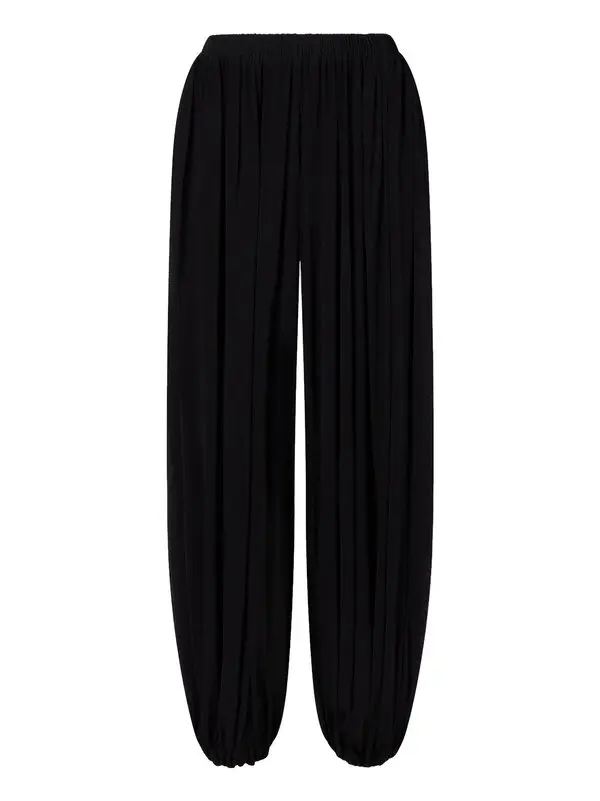 Aflalo Lolana Satin-jersey Balloon Pants - Black