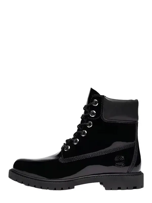 Timberland Premium 6-inch Patent Leather Lace-up Boots - Black