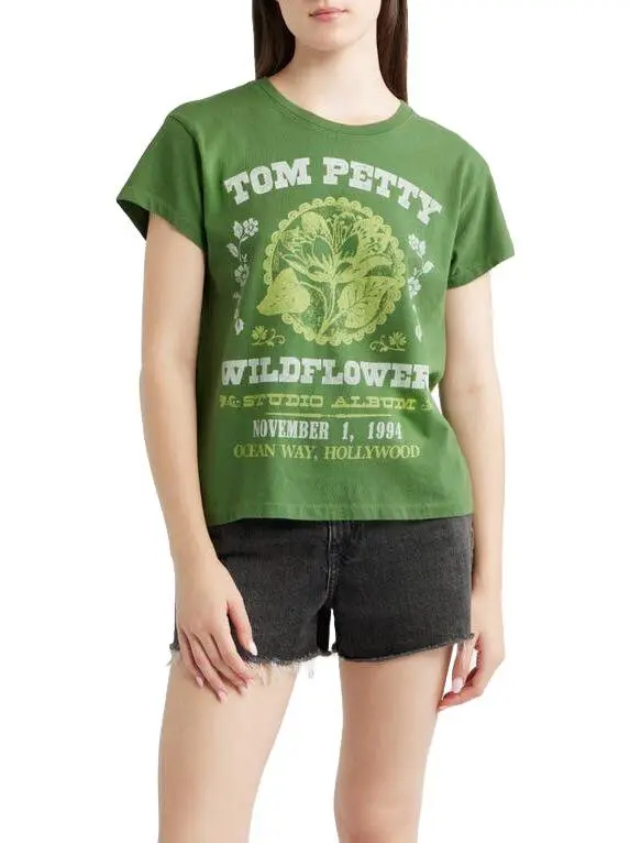 Daydreamer Tom Petty Wildflowers Studio Album Graphic T-shirt - Dark Ivy