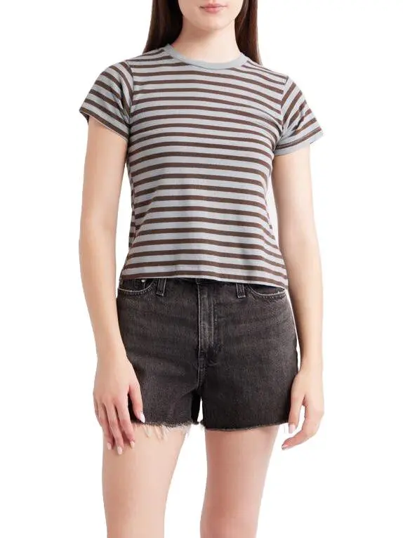 Daydreamer Striped Cotton T-shirt - Cloud Blue Stripe