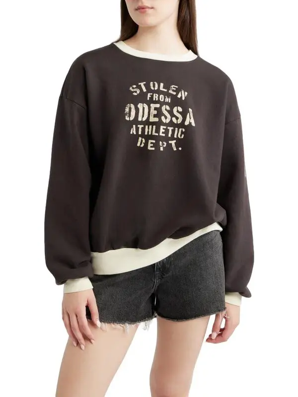 Daydreamer Oversized Graphic Sweatshirt - Reactive Black Combo