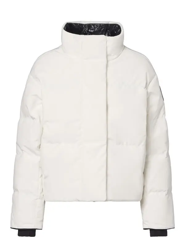 Canada Goose Grandview Cropped Down Jacket - White