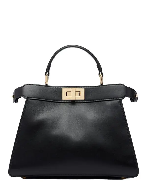 Fendi Peekaboo® Small Leather Top-handle Bag - Black