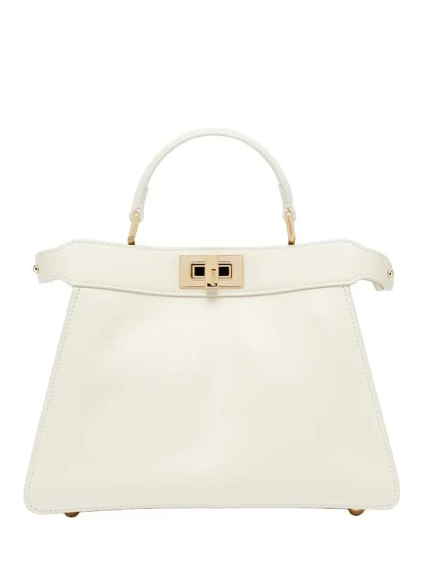 Fendi Peekaboo® Small Leather Top-handle Bag - White