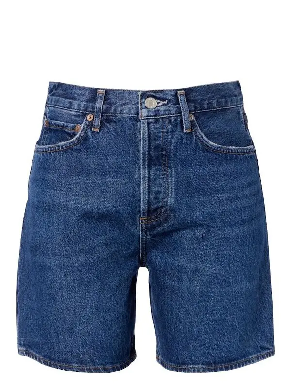 AGOLDE Dame Denim Shorts - Blue
