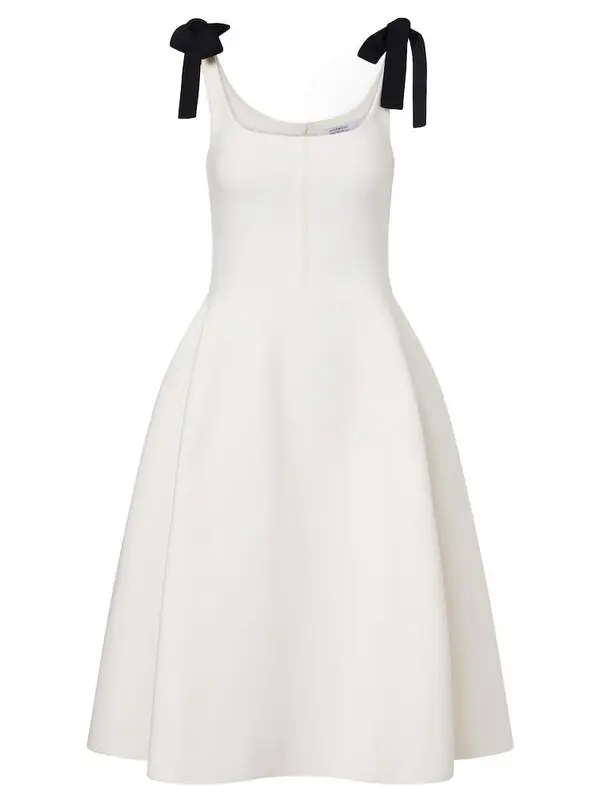 Givenchy Bow Detail Midi Dress - White