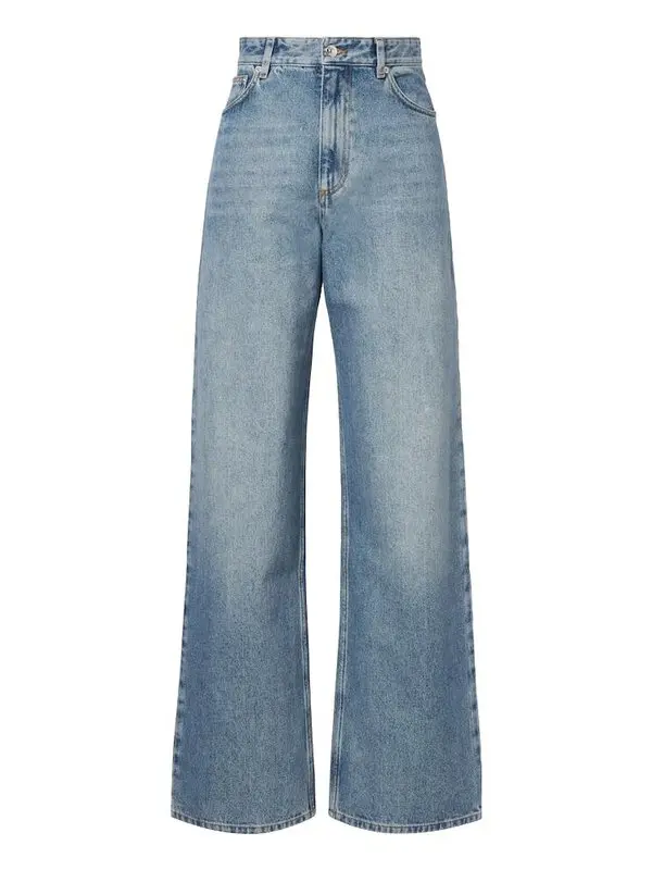 Erdem High-rise Wide-leg Jeans In Light - Blue