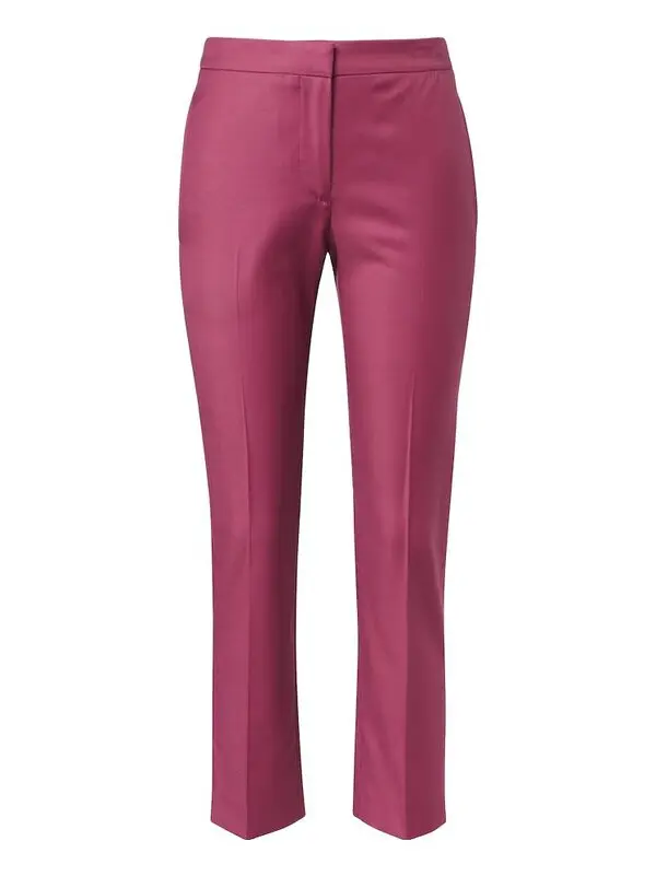 Alexander McQueen Wool Gabardine Slim Pants - Pink