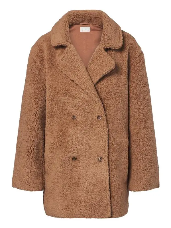 The Upside Gracie Teddy Coat - Brown