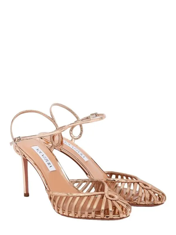 AQUAZZURA Sweet Surrender Slingback Pumps - Beige