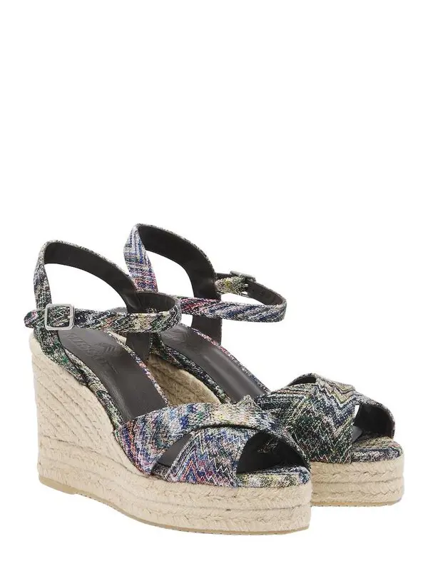 Missoni Zigzag Wedge Sandals - Multicoloured